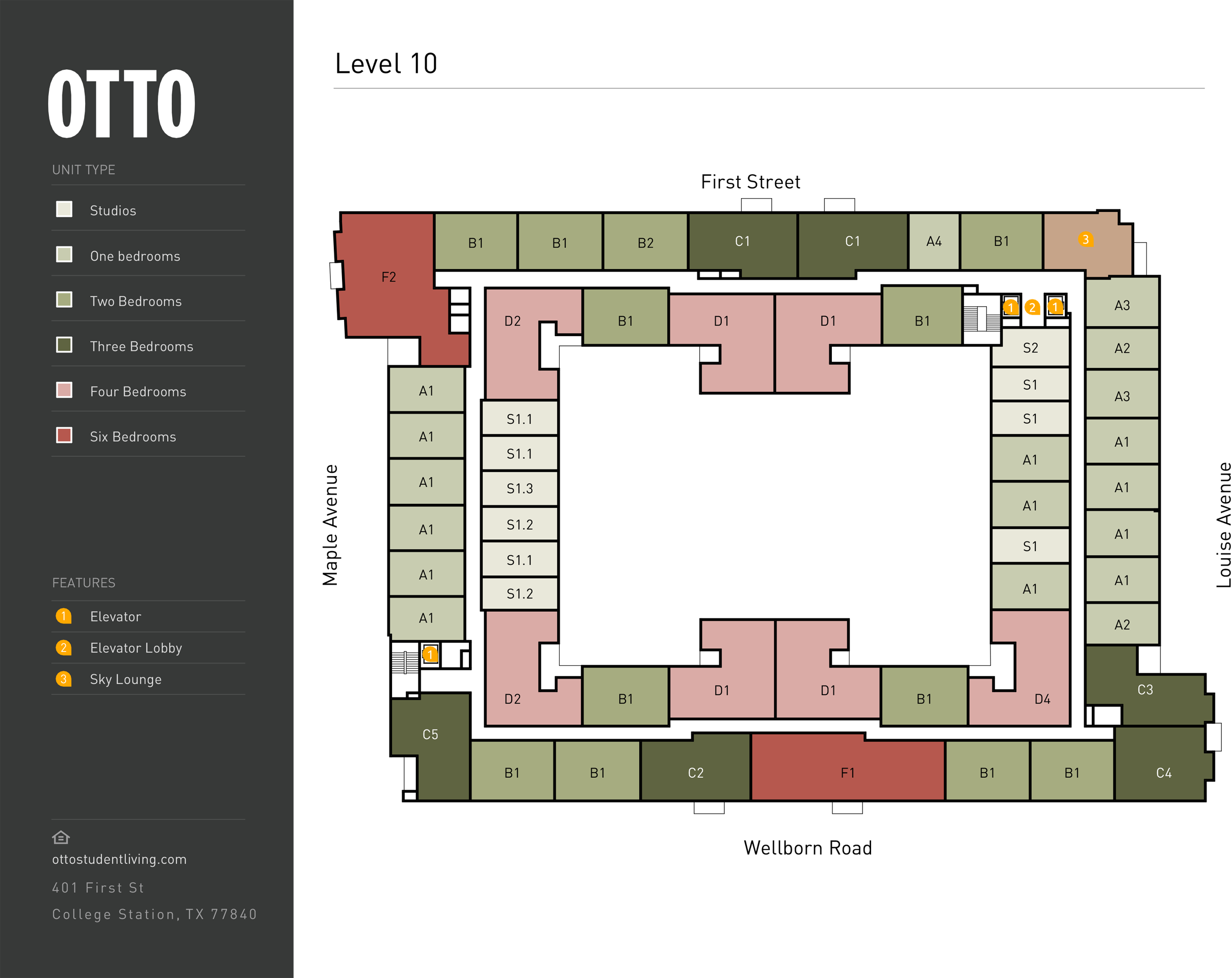 Explore Floorplans Near TAMU Campus | Otto Northgate